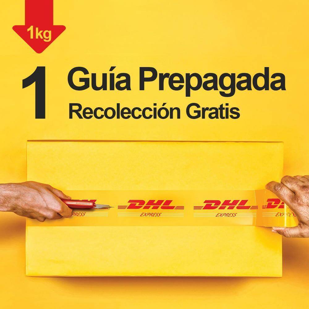 1 Guía Prepagada DHL Electrónica Día Siguiente Terrestre 1Kg – Electro DIMSA